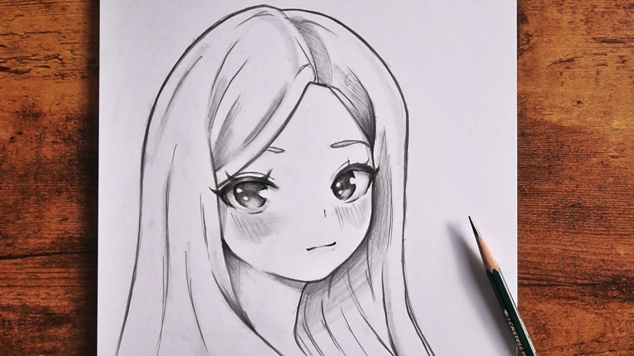 Anime Girl Sketch Step By Step How To Draw A Cute Anime Girl S Head