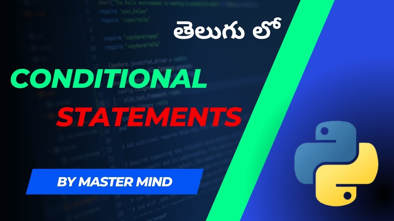 Conditional Statements In Python 22 Youtube
