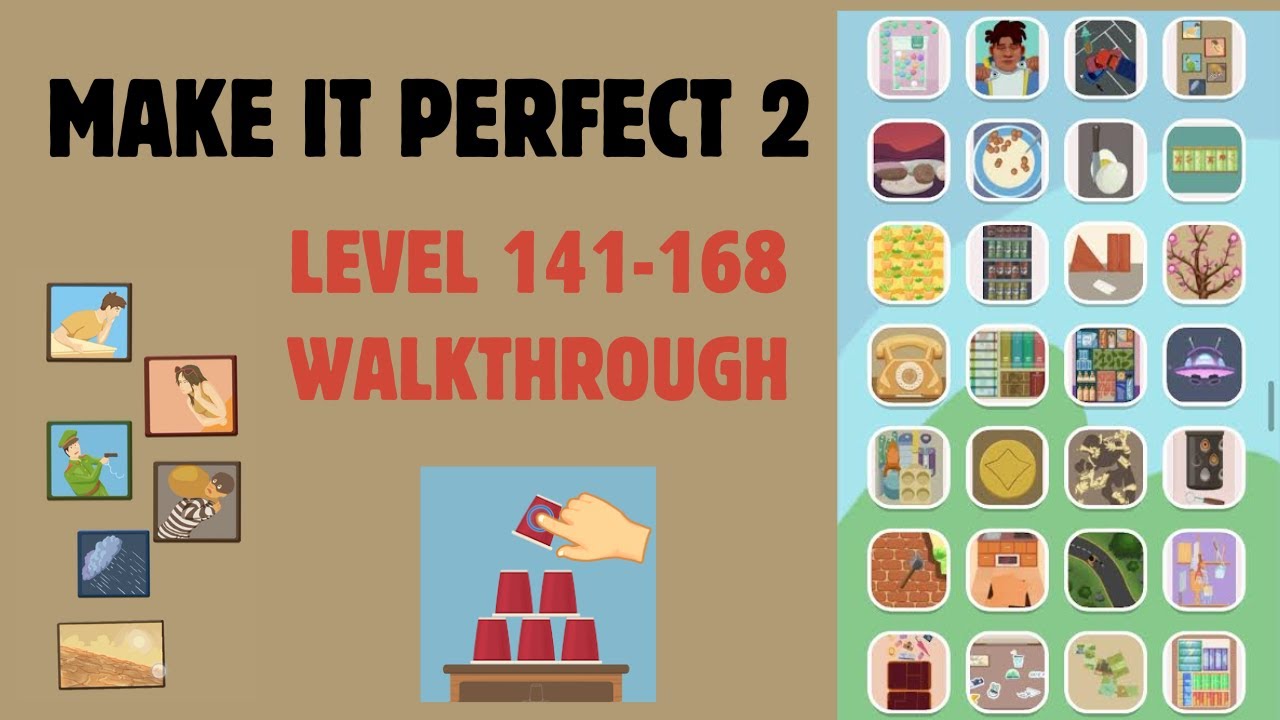 Part 6 Make It Perfect 2 Game Level 141 168 Walkthrough Complete