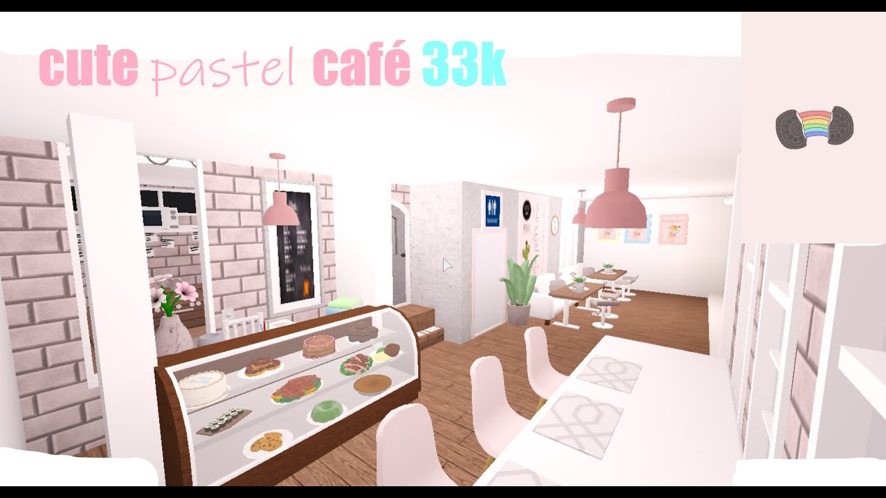 Cute Pastel Cafг рџњє 33k Bloxburg Roblox Youtube