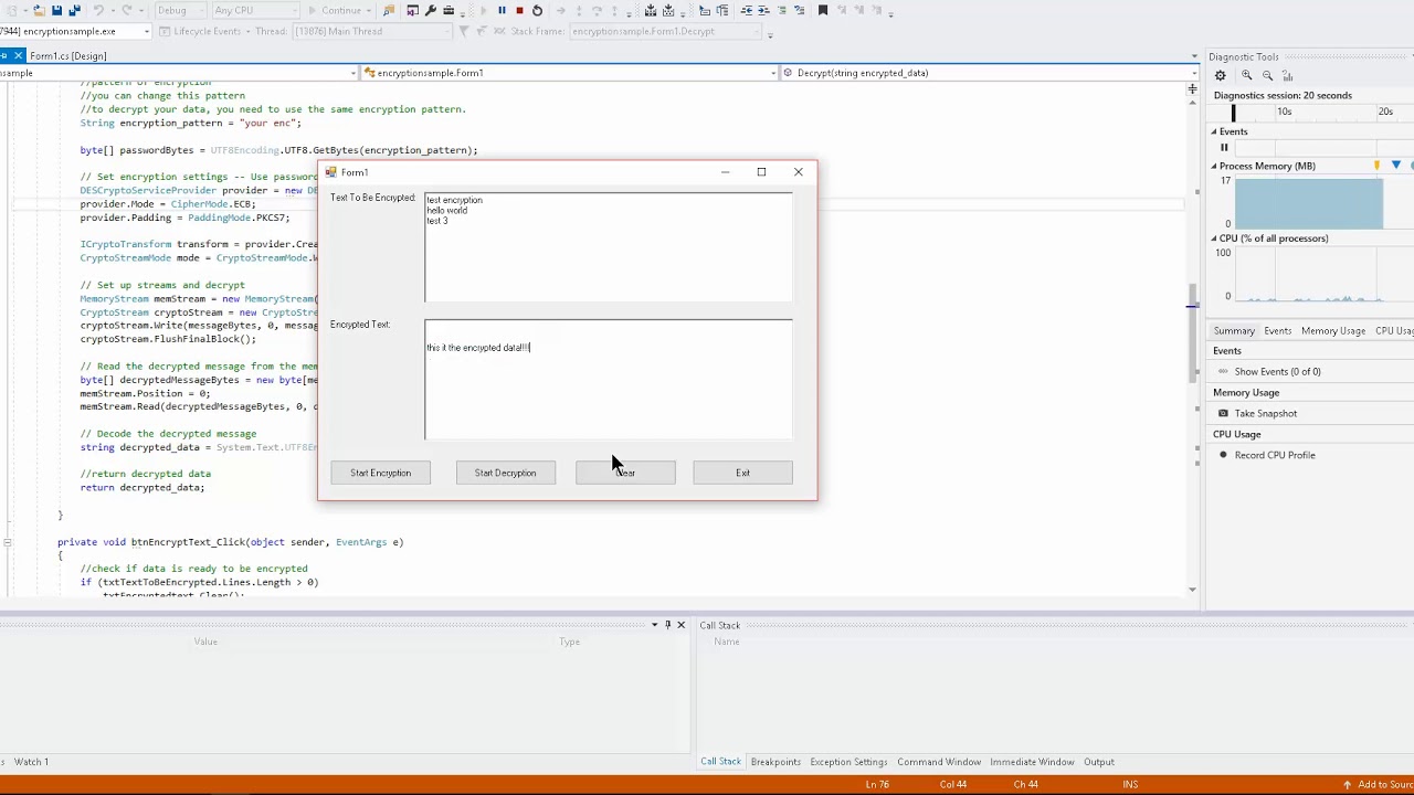 Encryption Using C Youtube