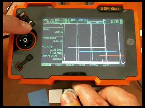 Usm Go Multi Echo Thickness Measurement Youtube