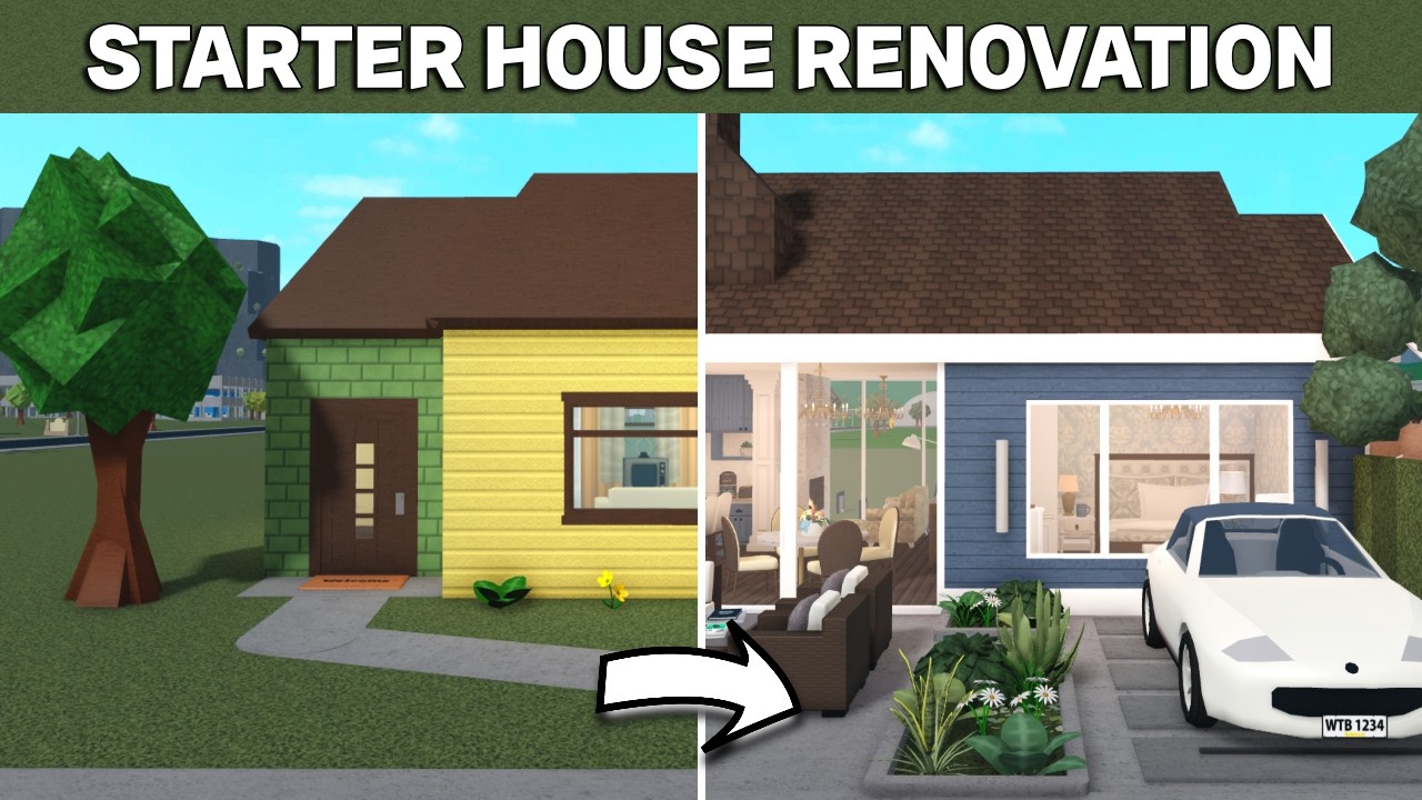 250k Starter House Renovation In Bloxburg Youtube