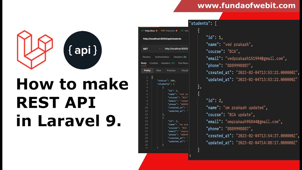 Laravel 9 Rest Api Tutorial How To Make Rest Api In Laravel 9