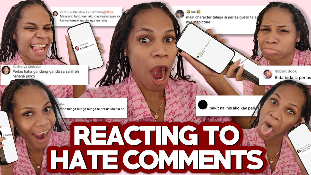 Reacting To Hate Comments Perlas Youtube