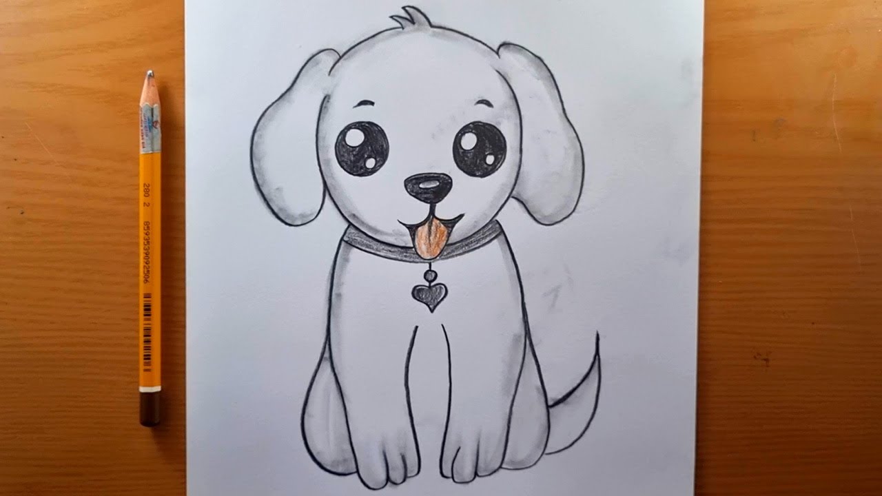 Disegno A Matita Cane Come Disegnare Un Cane Partendo Dal Numero 66
