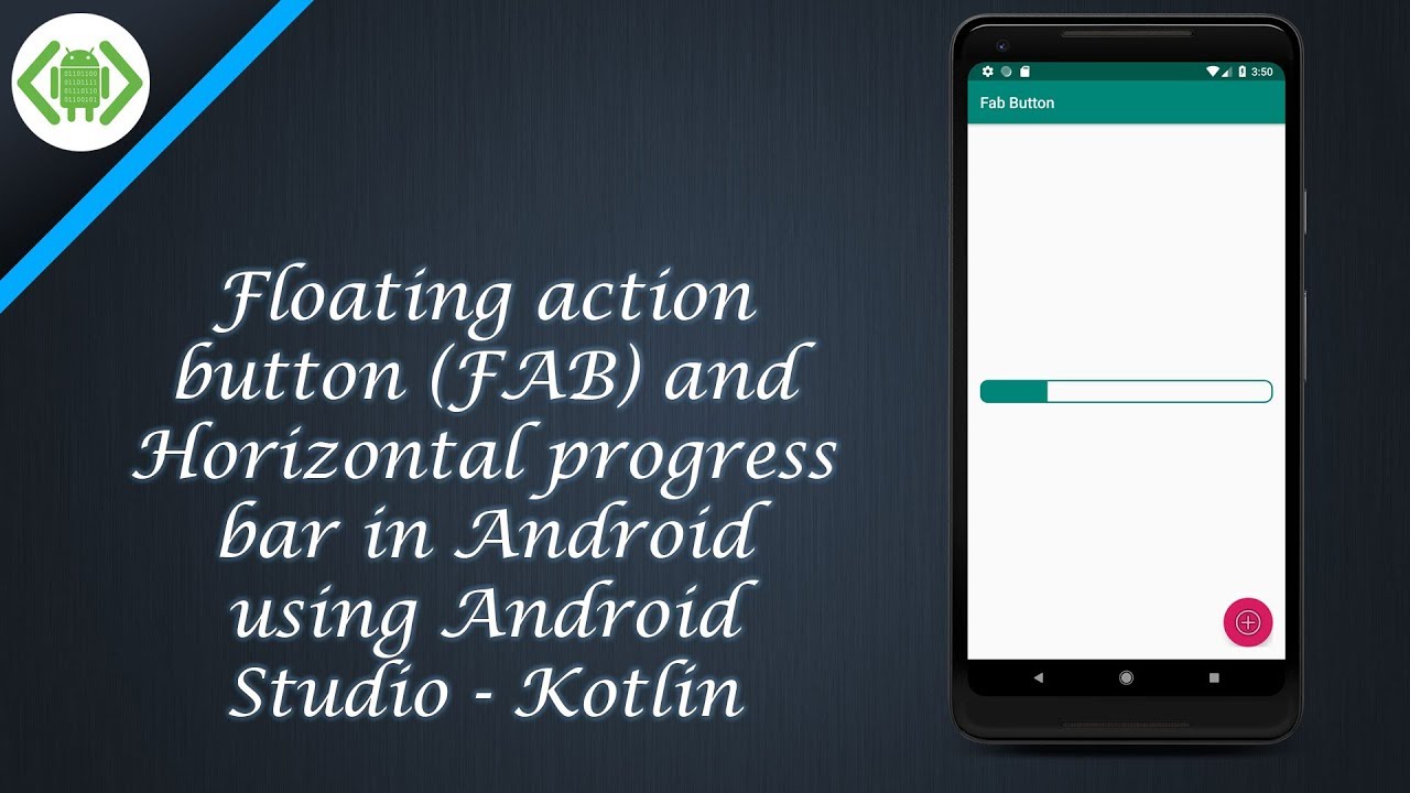 Horizontal Progressbar Android Kotlin Android Studio