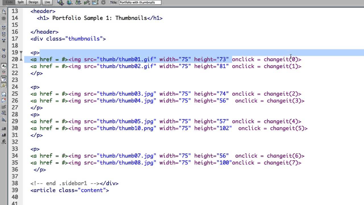 Merihelp Net Using Javascript To Create A Simple Portfolio Mp4 Youtube