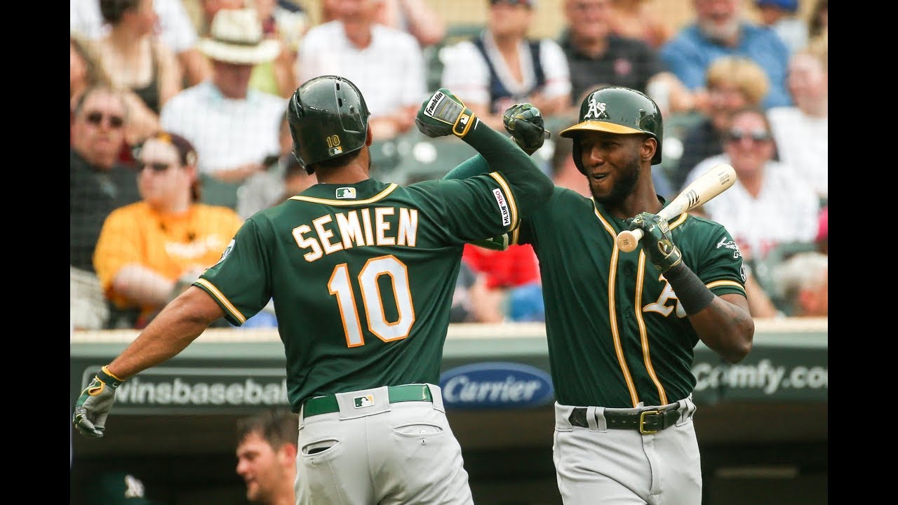 Marcus Semien S 3 Hit Game Home Run Triple Double Vs Twins July