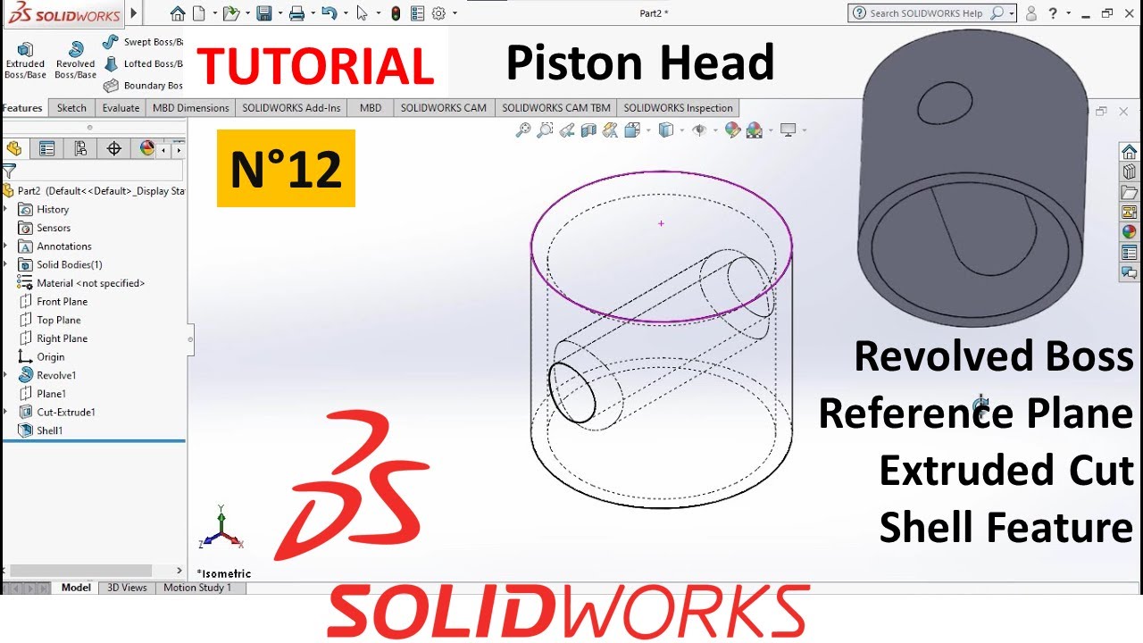 Piston Head Solidworks At Paulette Reynolds Blog