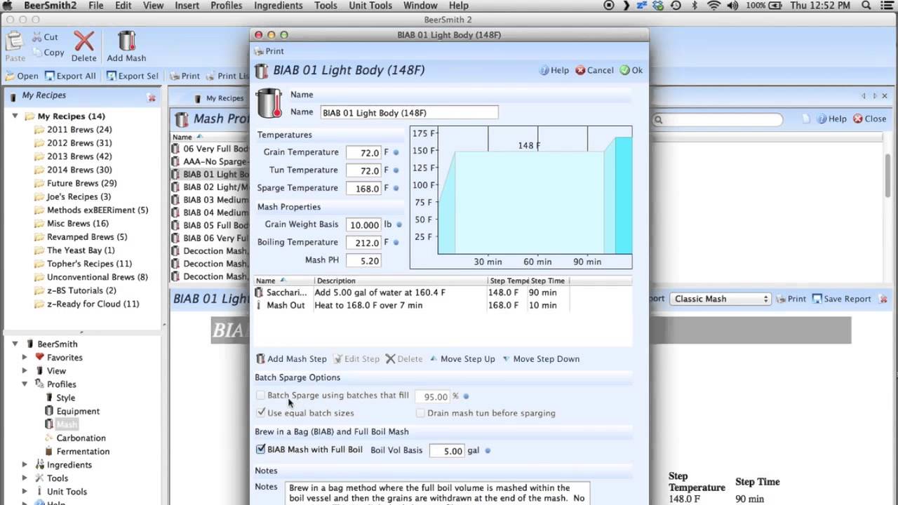 Beersmith Tutorial No Sparge Brewing Brew Insight