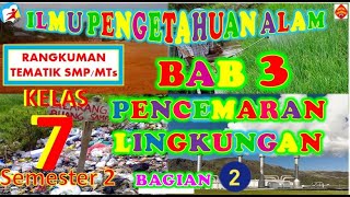 Ipa Kelas 7 Smp Bab 3 Pencemaran Lingkungan Pencemaran Air Pencemaran ...