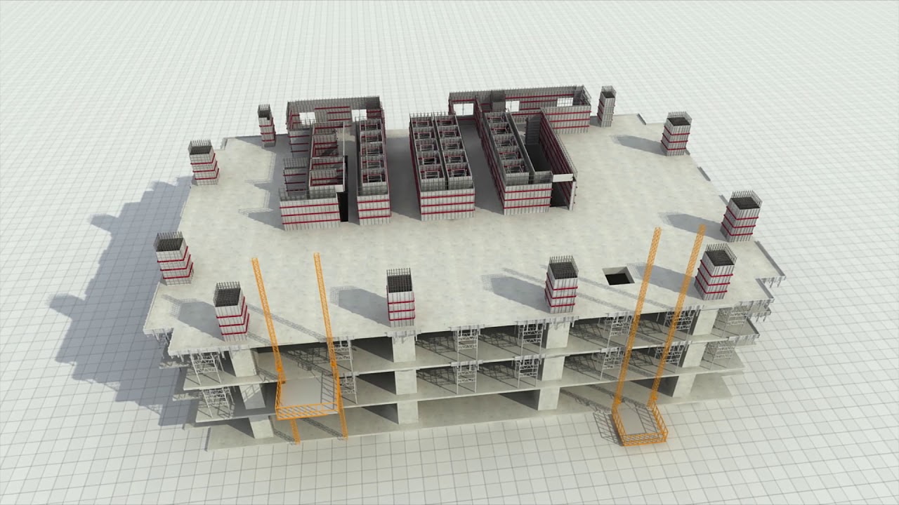 Table Formwork Animation Version 1 Youtube