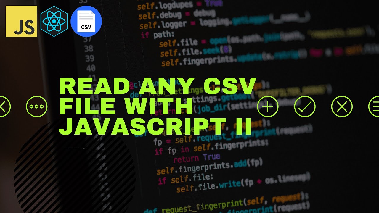 Read Any Csv File With Javascript 2 Youtube