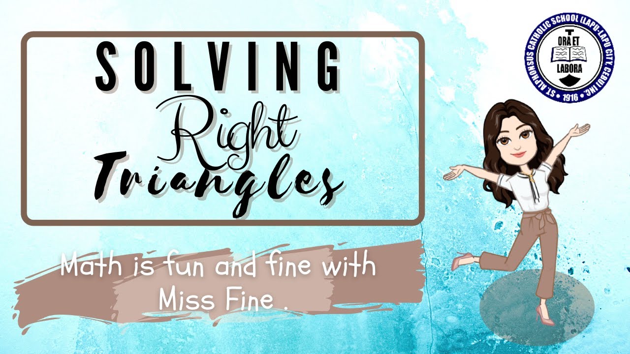 Solving Right Triangles Youtube