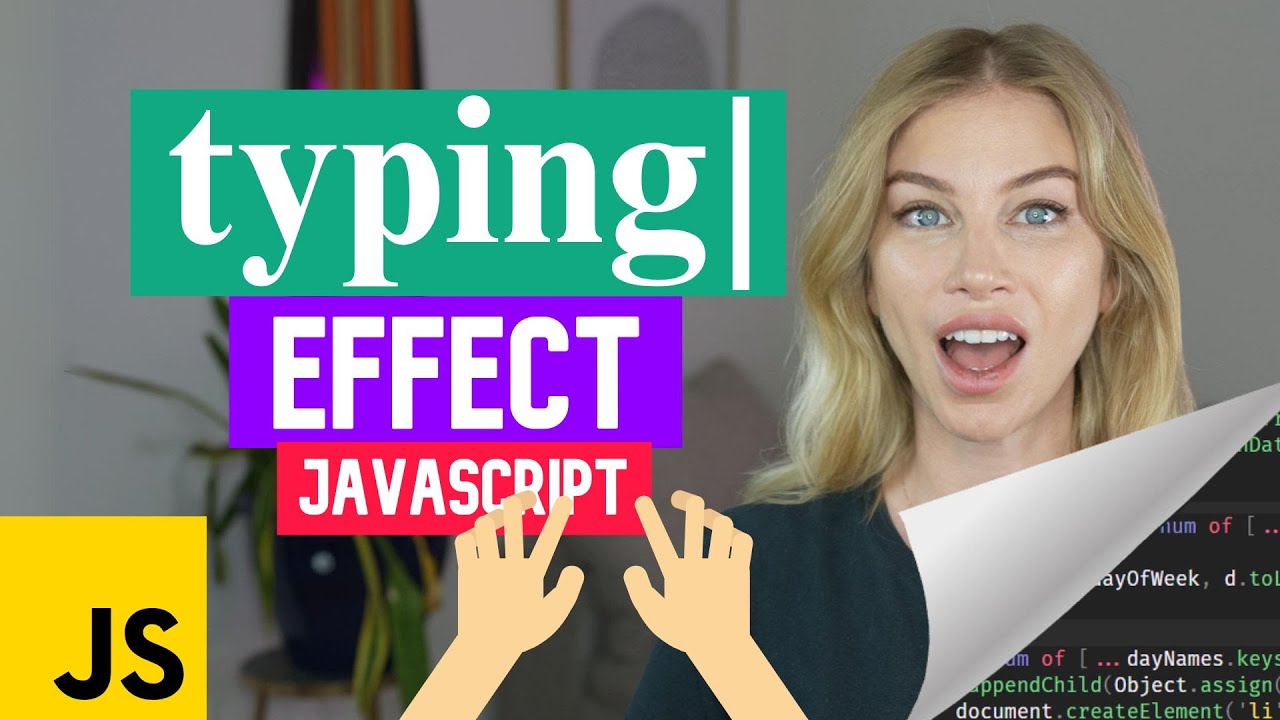 Typewriter Effect In Javascript Super Simple Youtube