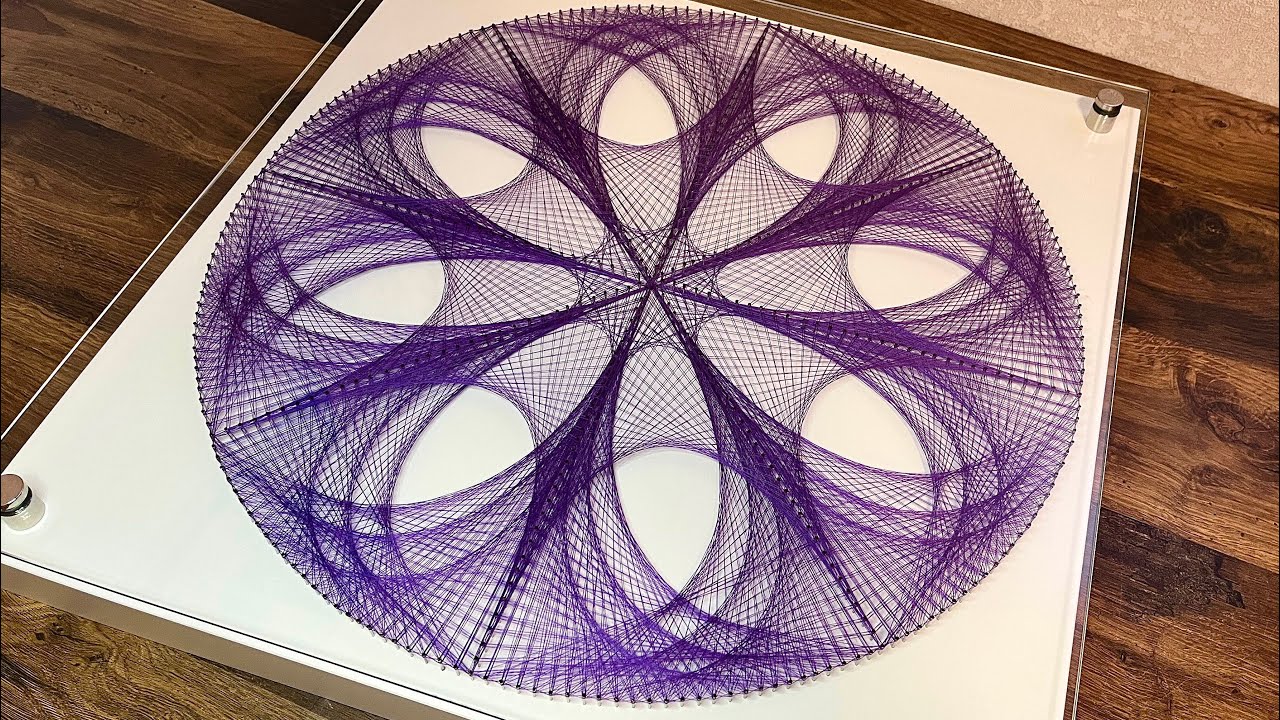String Art Table Diy Tutorial For Beginners Step By Step Youtube