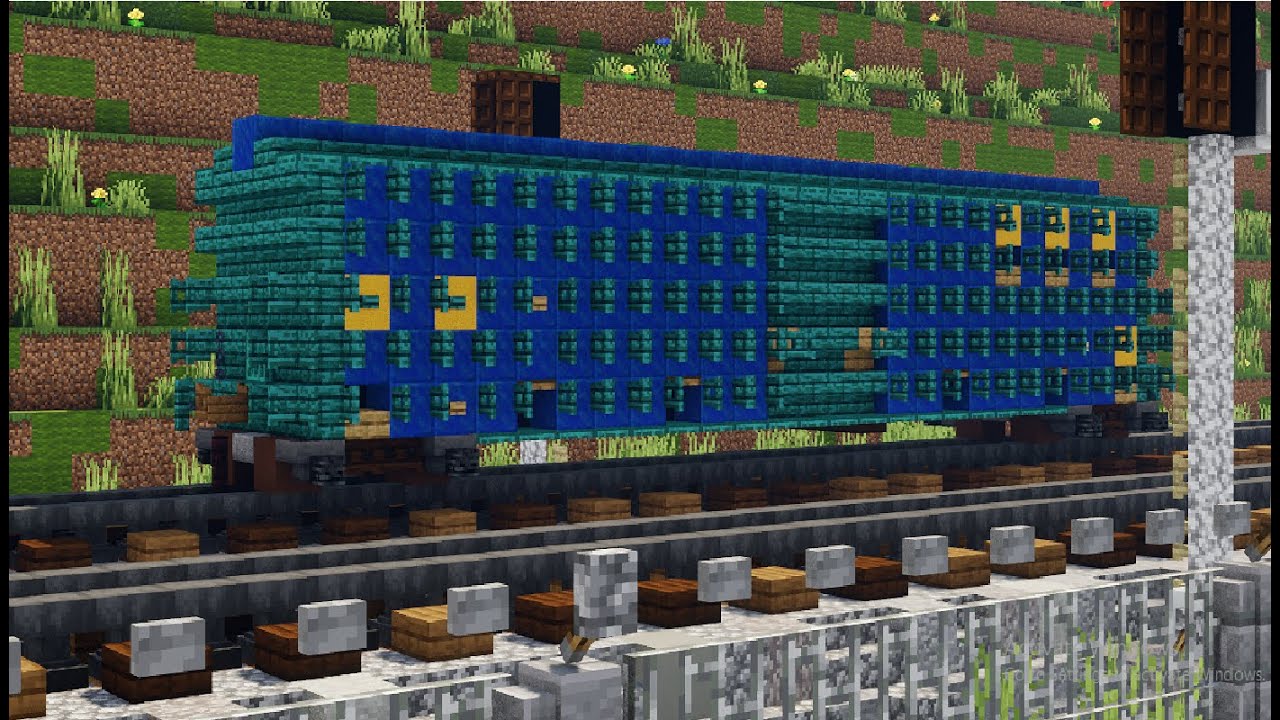 Minecraft Csx 50ft Box Car Freight Railcar Tutorial Youtube