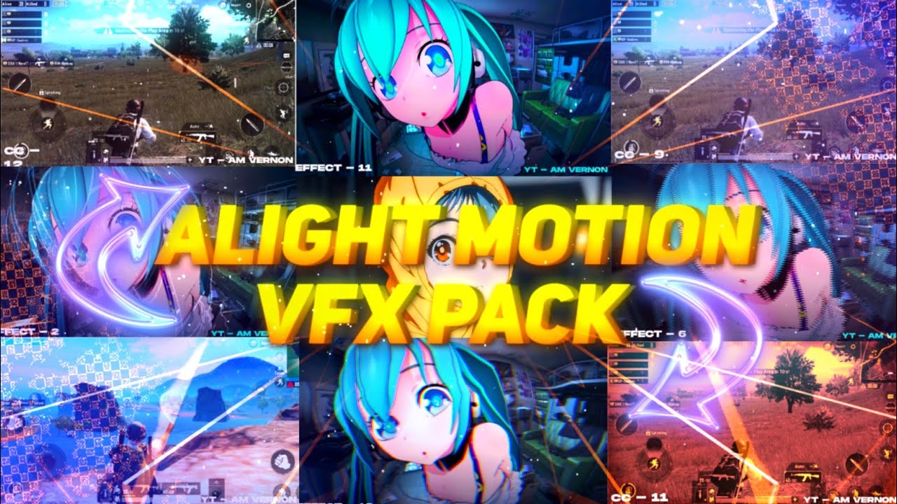 Alight Motion Pack Shake Effect Color Correction Transition