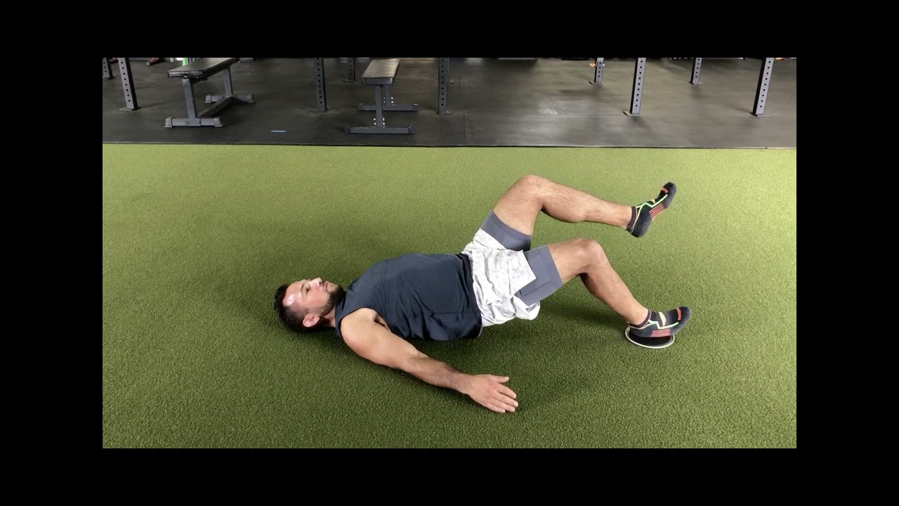 How To Do A Hamstring Slider Knee Pain Rehab Youtube