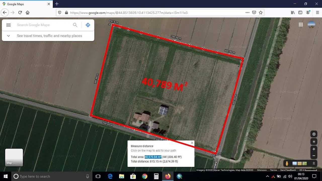 Measuring Your Property Field Using Google Maps Youtube