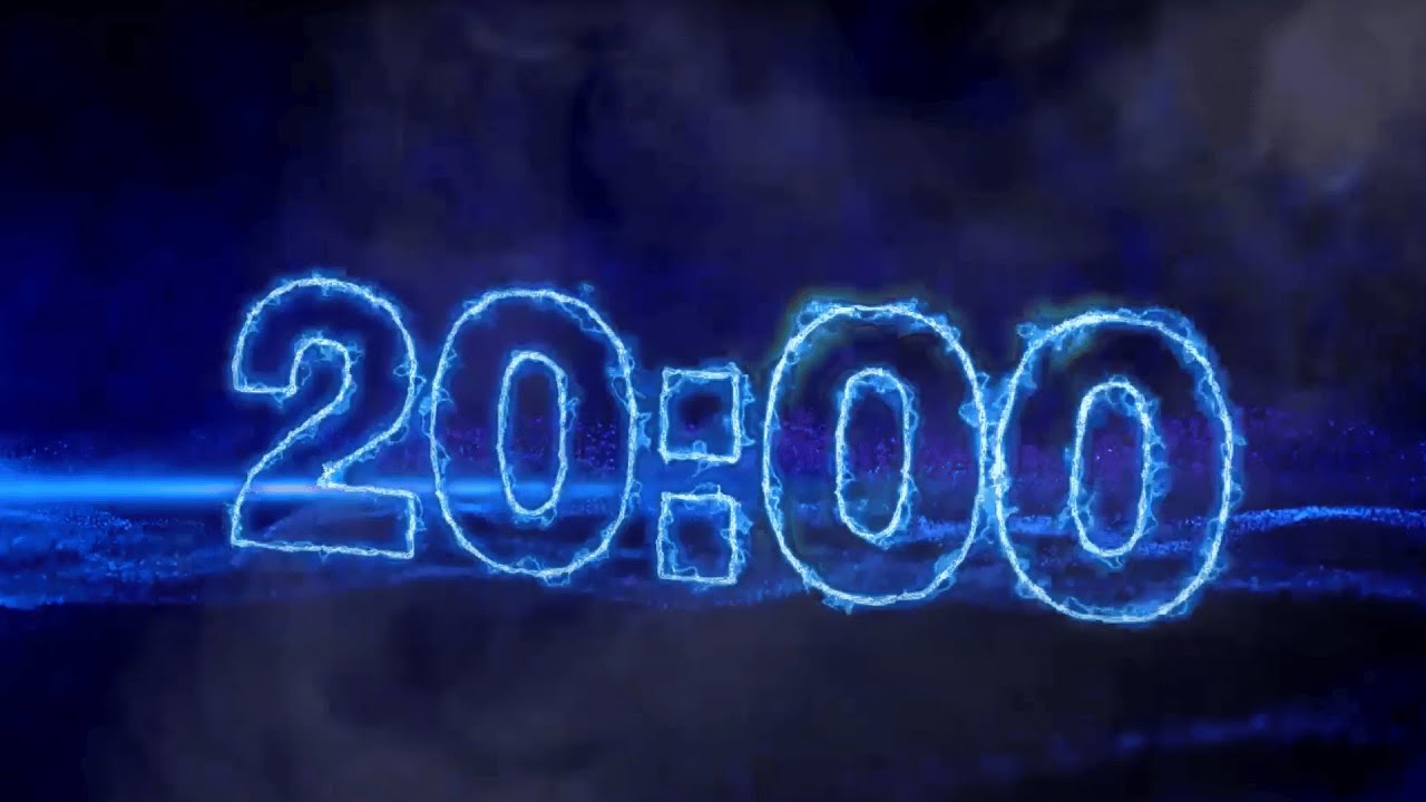 20 Minute Blue Electric Countdown Timer Online Stopwatch Youtube
