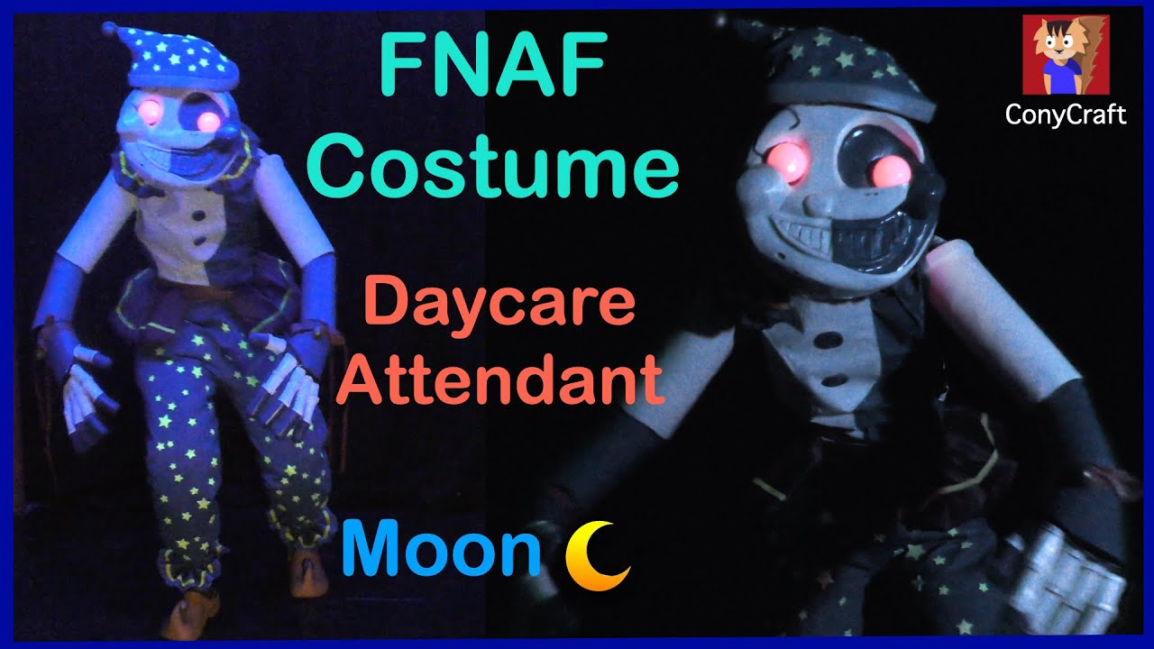 Making A Fnaf Costume Moon Daycare Attendant Cosplay Youtube