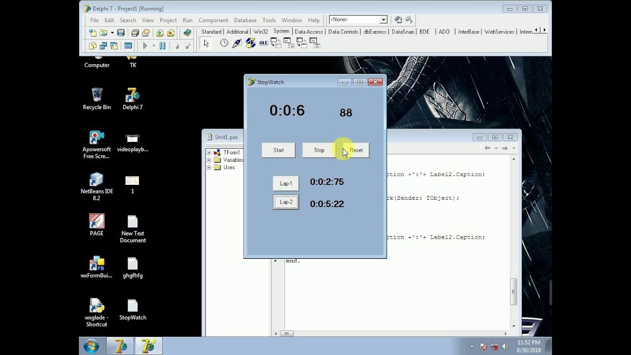 Delphi Stopwatch Youtube