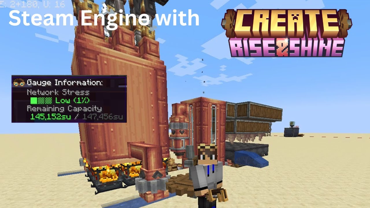 How To Make A Steam Engine With Create Mod Easily Createmod
