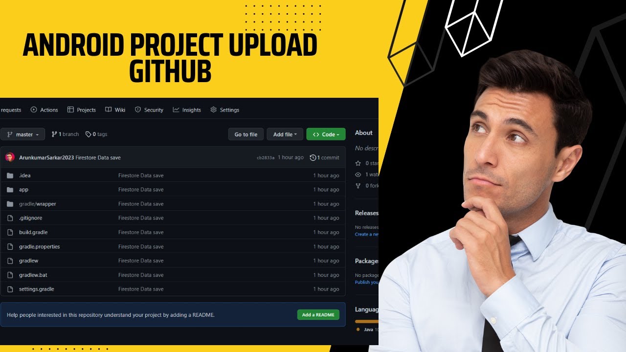 How To Upload Android Project On Github Android Project Move Github