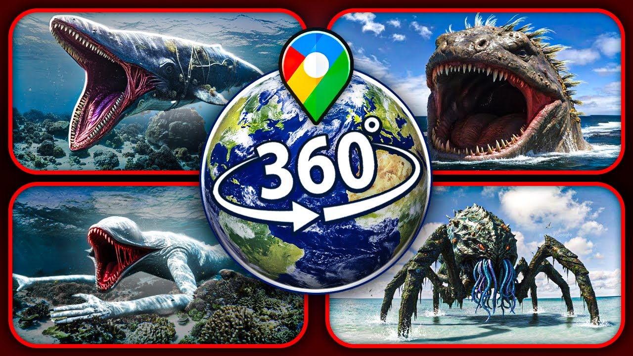 Top 4 Terrifying Sea Monsters Spotted On Google Earth Vr 360 Youtube
