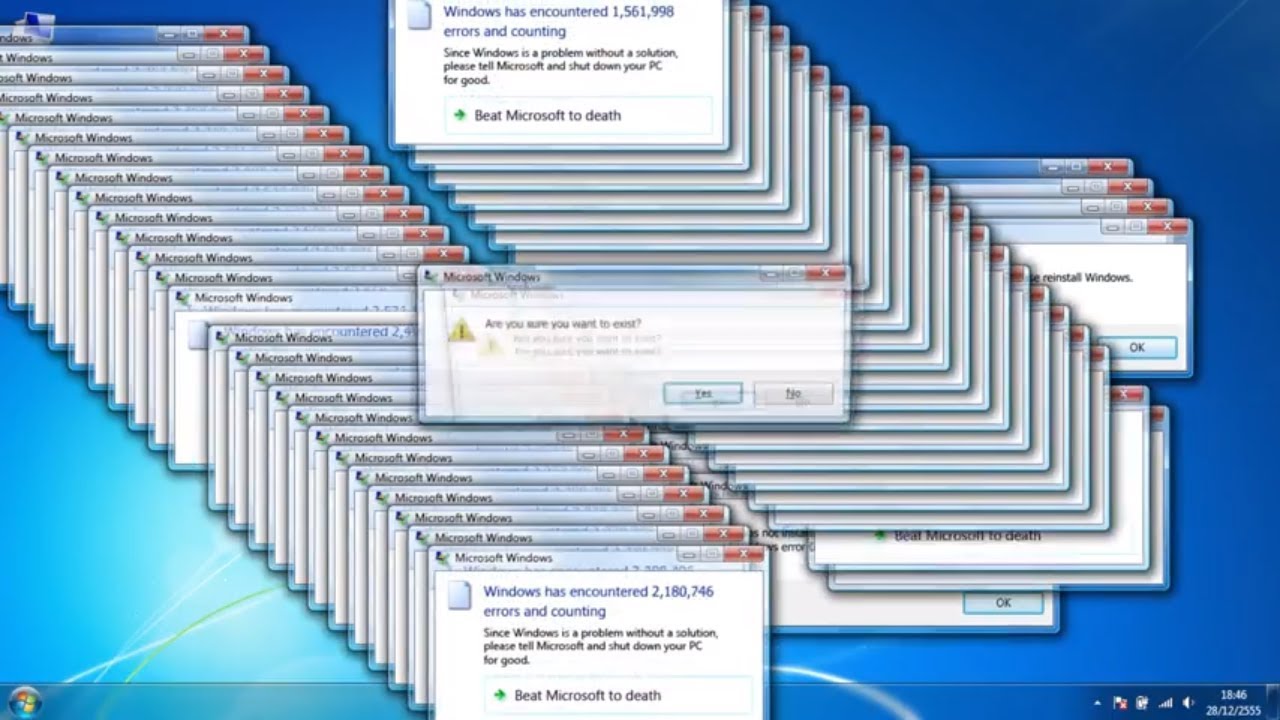 Windows Error Messages Are More Fun As A Music Video