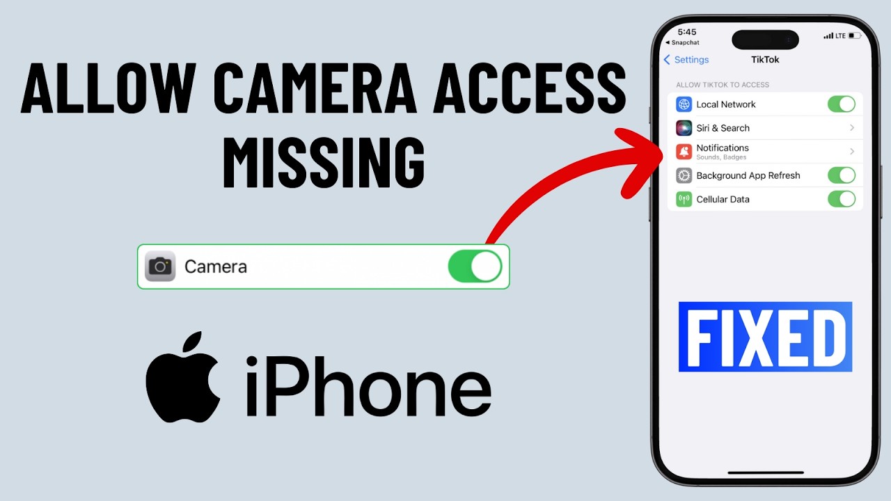 Fix Iphone Not Showing Allow Access To Camera Toggle For Apps Ios 26