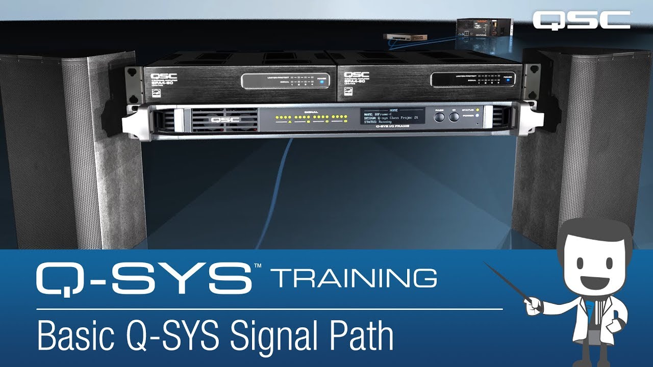 Q Sys Hardware Overview Basic Signal Path Youtube