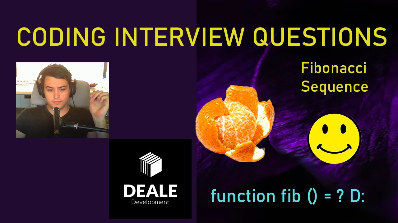 Coding Interview Questions Fibonacci Sequence Javascript Youtube