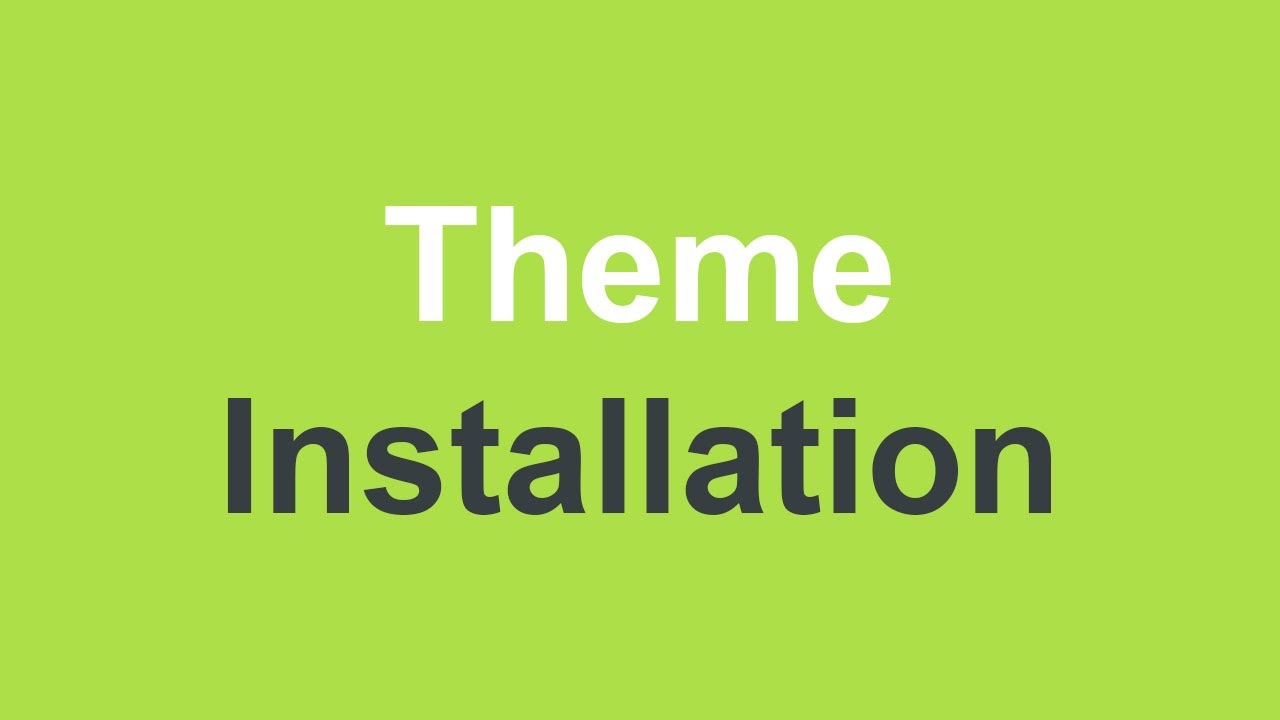 How To Install A Wordpress Theme Youtube