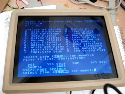 Testing The Atari 800 Laptop Revision 3 Youtube