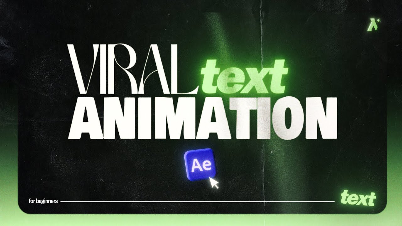 How To Make Viral Text Animation After Effects Tutorial Youtube