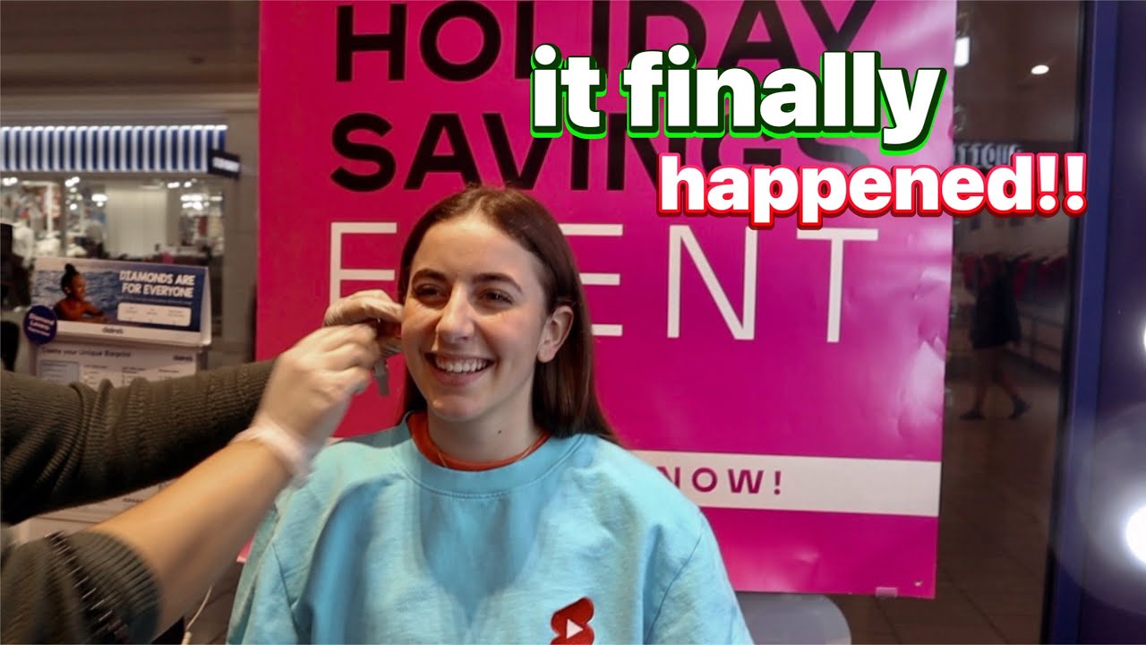 I Got A New Piercing Vlogmas Day 2 Youtube