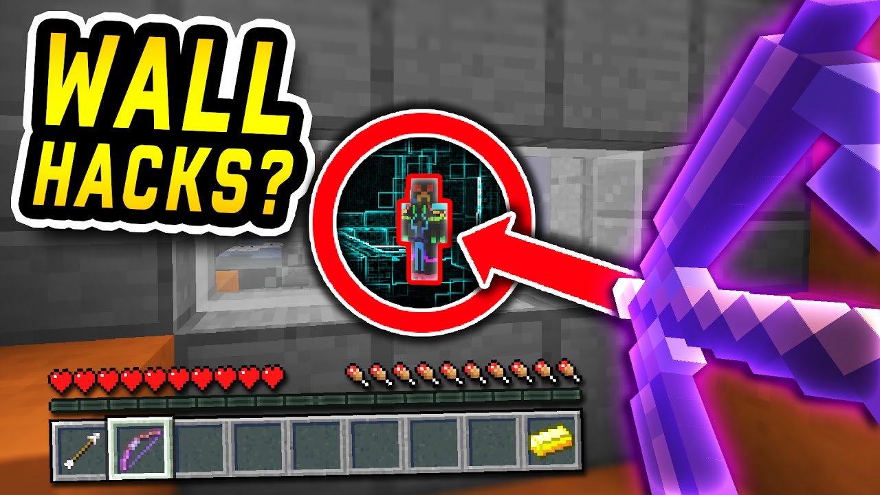 Wall Hacks With A Bow Minecraft Murder Mystery Youtube