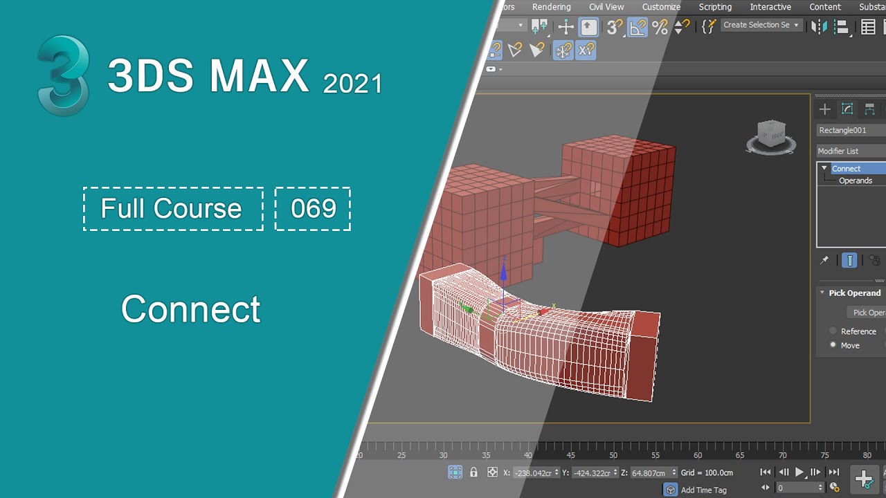 069 الاشكال المركبة الربط دورة الماكس Connect Compound Object