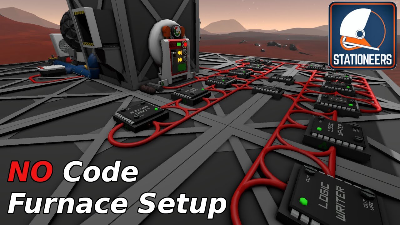 Simple Logic Furnace Setup Stationeers Youtube