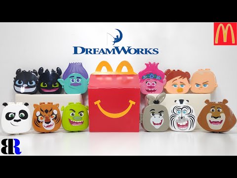 Dreamworks Favourites 2022 Mcdonalds Happy Meal Toy Complete Collection