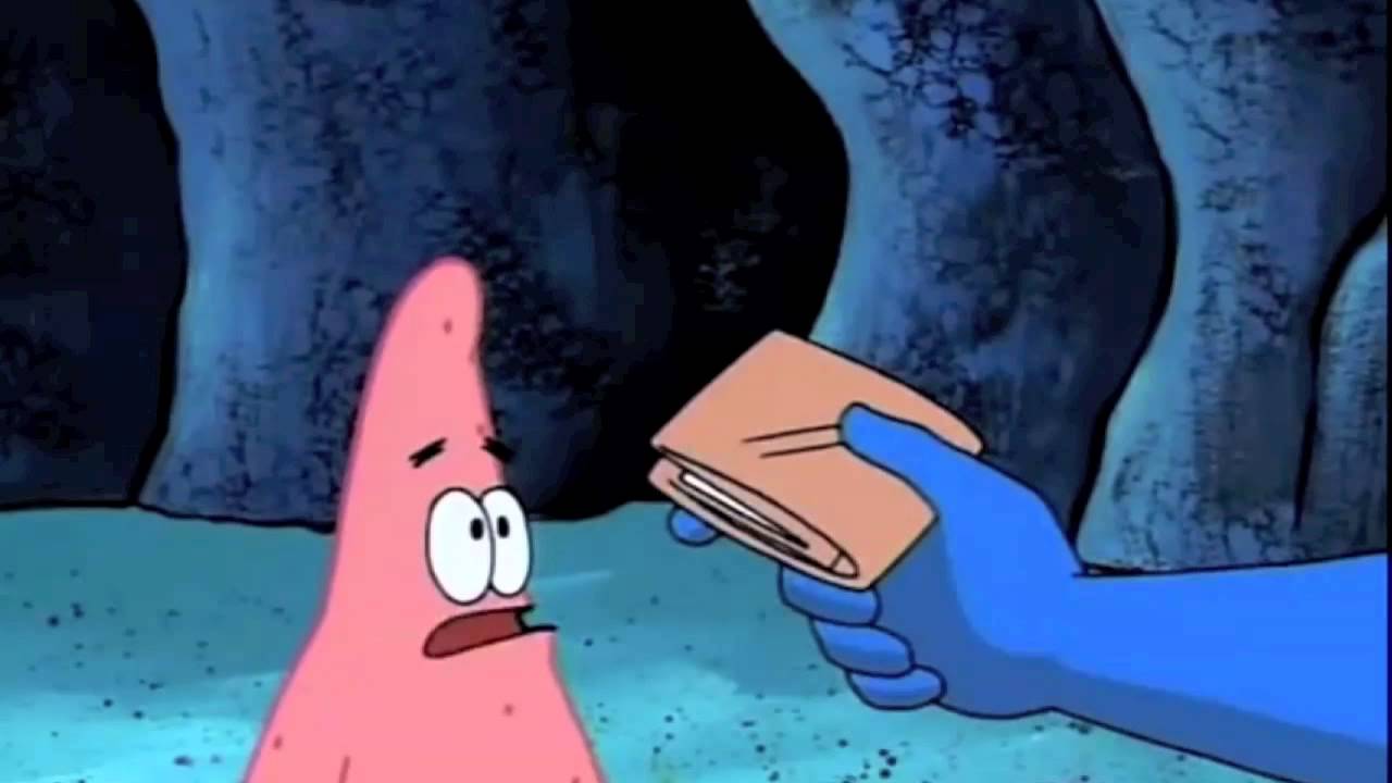 Spongebob Manta Ray Wallet Meme Fitypp