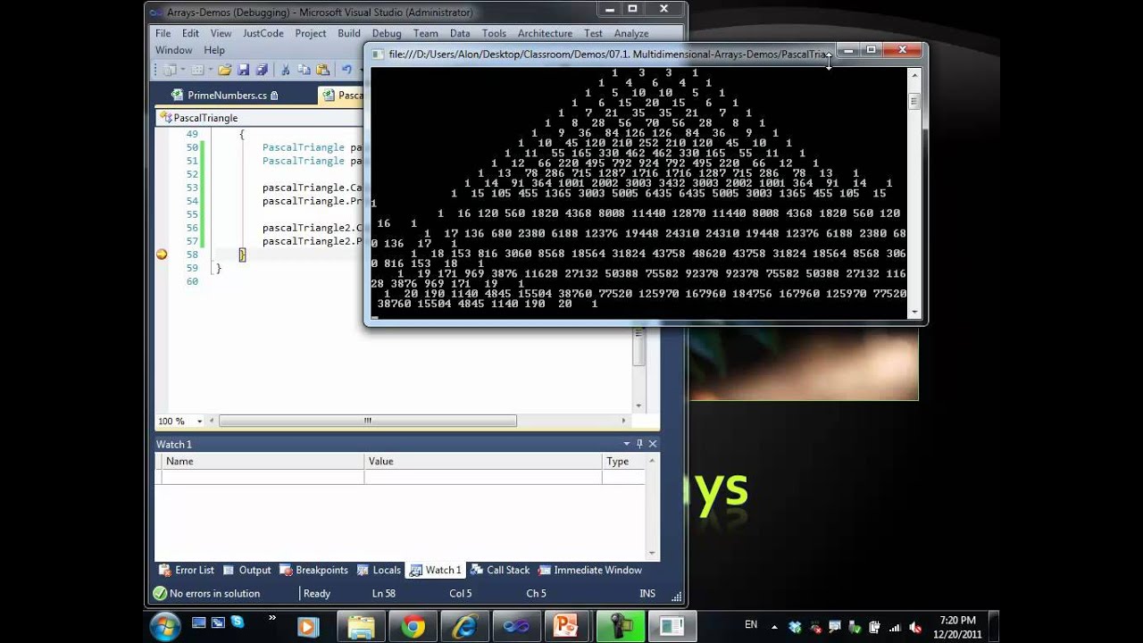 Multidimensional Arrays 2011 Youtube