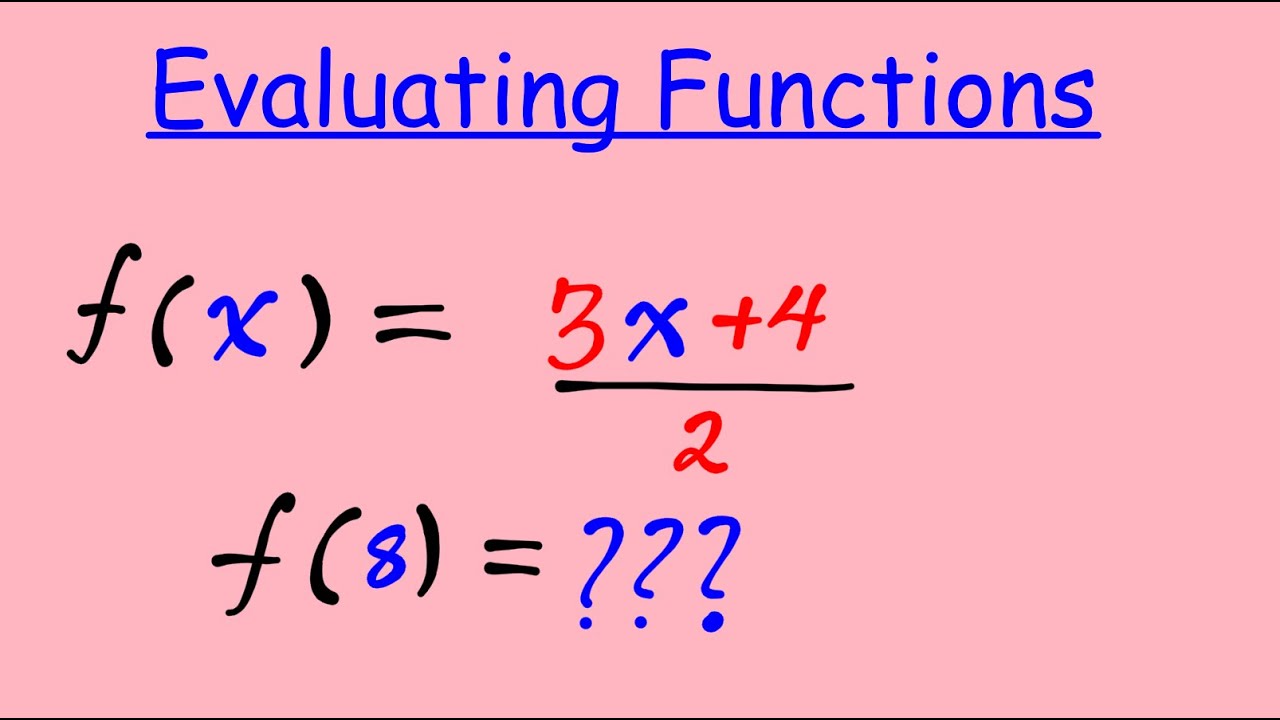 Algebra How To Evaluate Functions Mathgotserved 1 Functional Notation