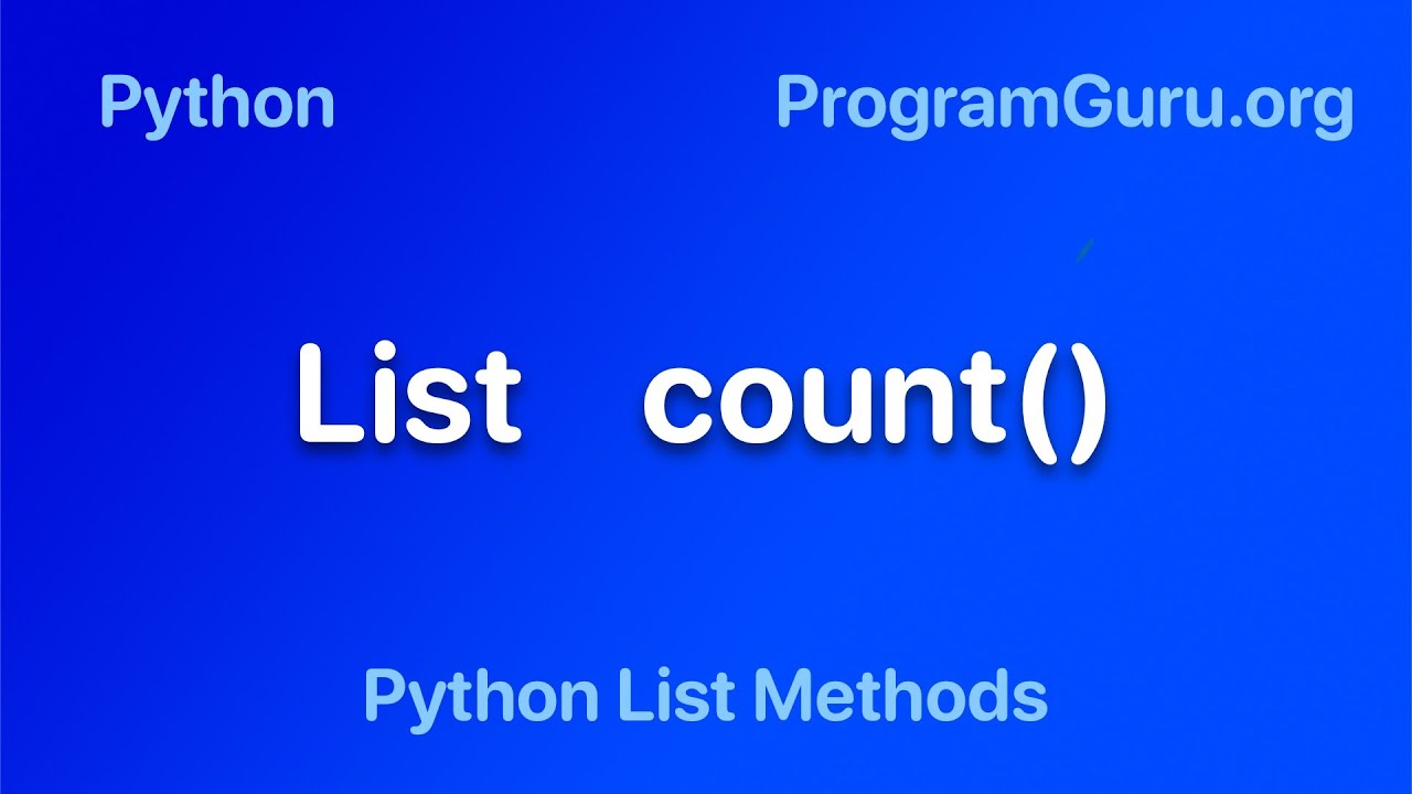 Python List Count Method Syntax Examples Count Number Of