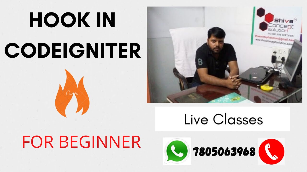 How Can Use Hooks In Codeigniter Hooks Tutorials In Codeigniter Youtube