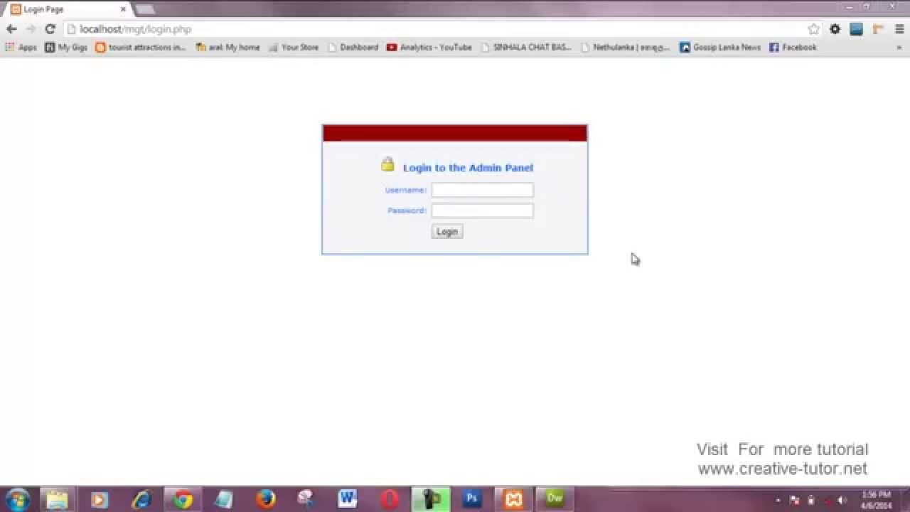 How To Create A Html Login Form With Javascript Validation Youtube