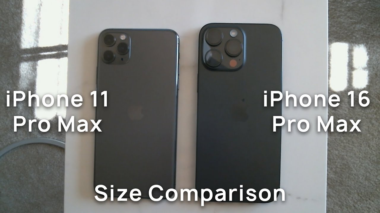 Iphone 16 Pro Max Vs 11 Pro Max Size Comparison Youtube